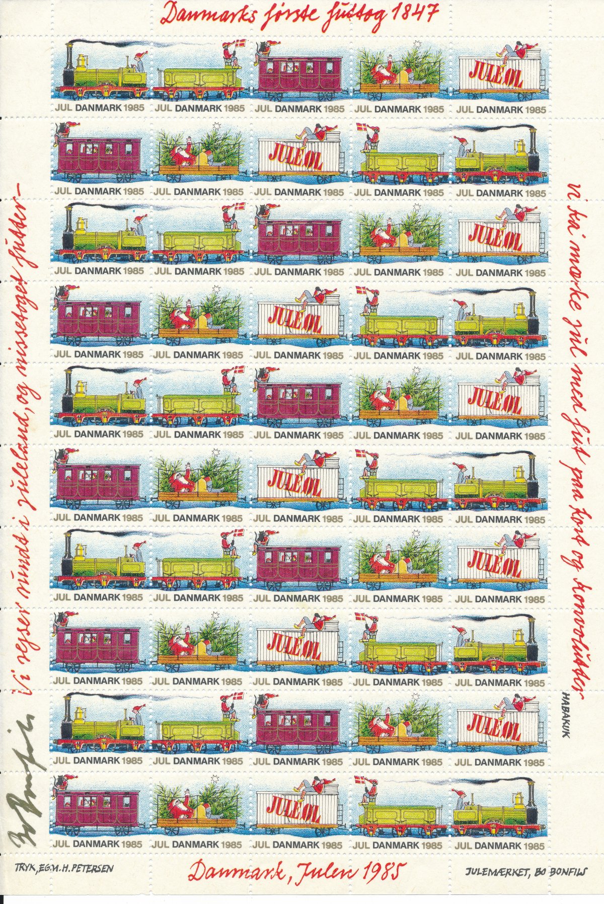 1985, Gamle tog, signeret af Bo Bonfils, - 1966 - - samlerforum - Agau ...