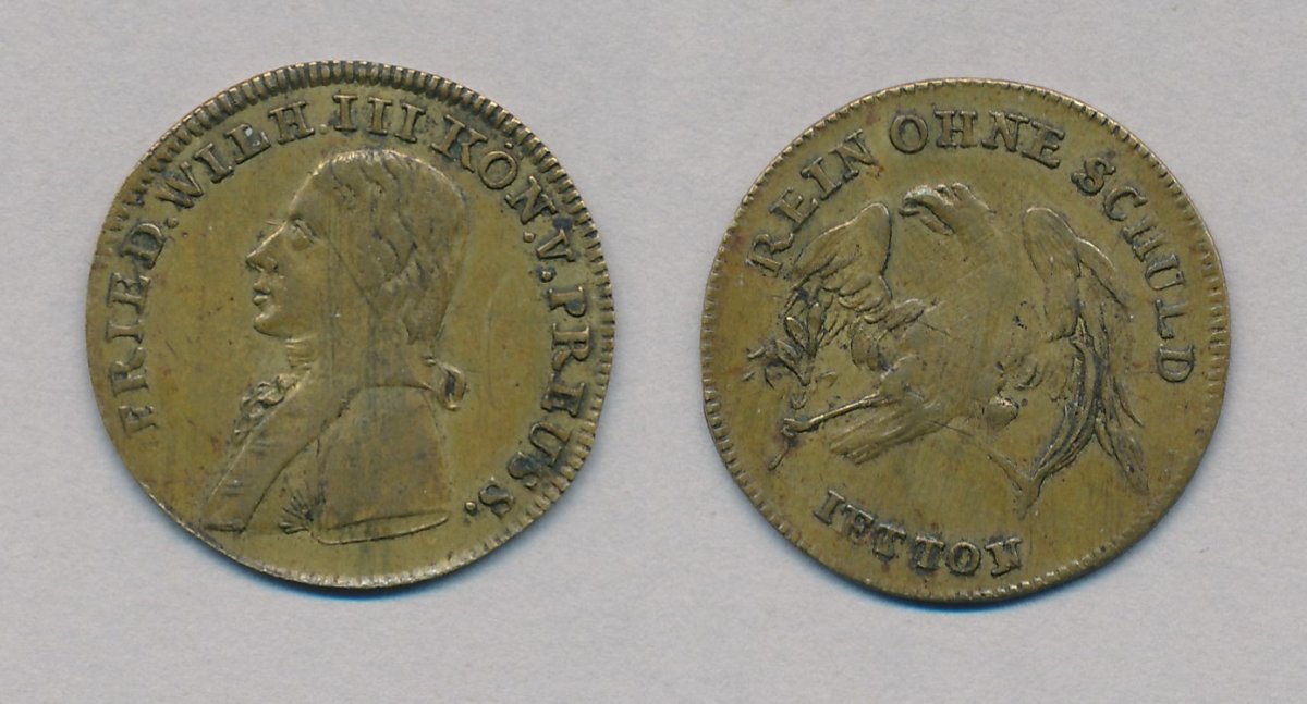 Tyskland, Friderich Wilhelm, Preussen, jetton, 1+ - Udenlandske Jetons ...